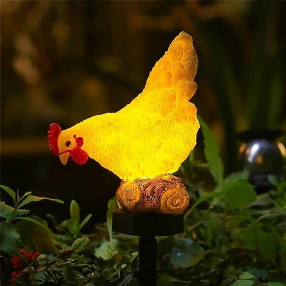 Other | Outdoor Chicken Solar Lights Garden Decor For Outside Patio ...